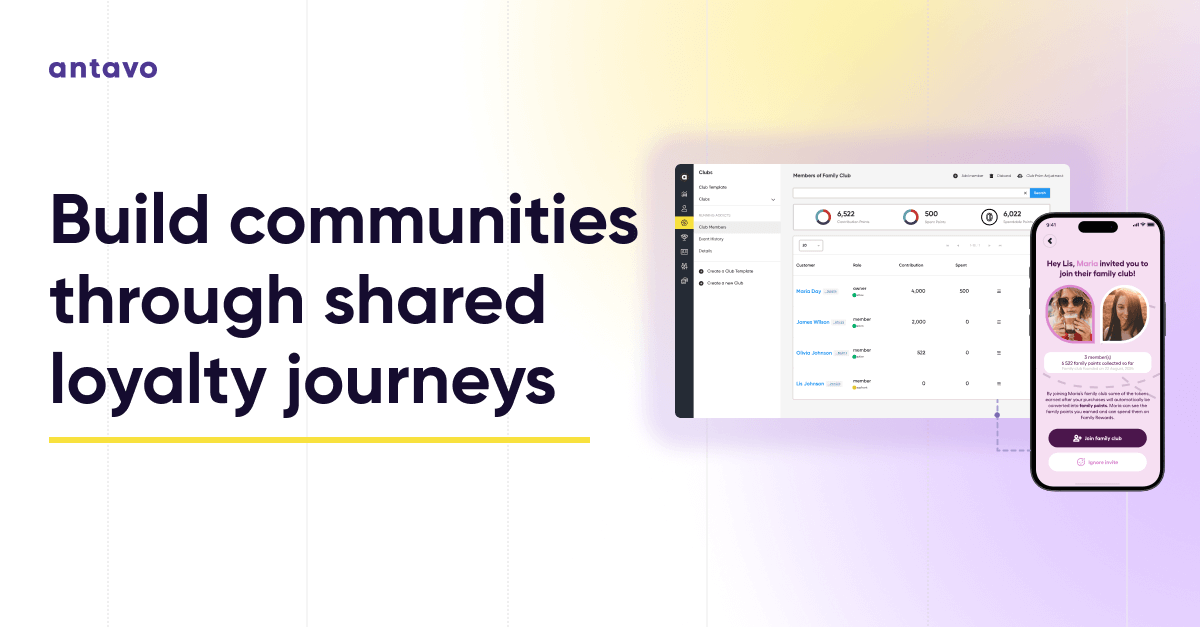 Loyalty Clubs, Build Customer Communities | Antavo